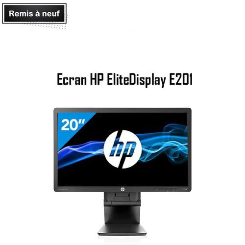 Hp Ecran EliteDisplay E201 VGA-DVI-Port USB ,20 Pouces (REMIS à NEUF ...