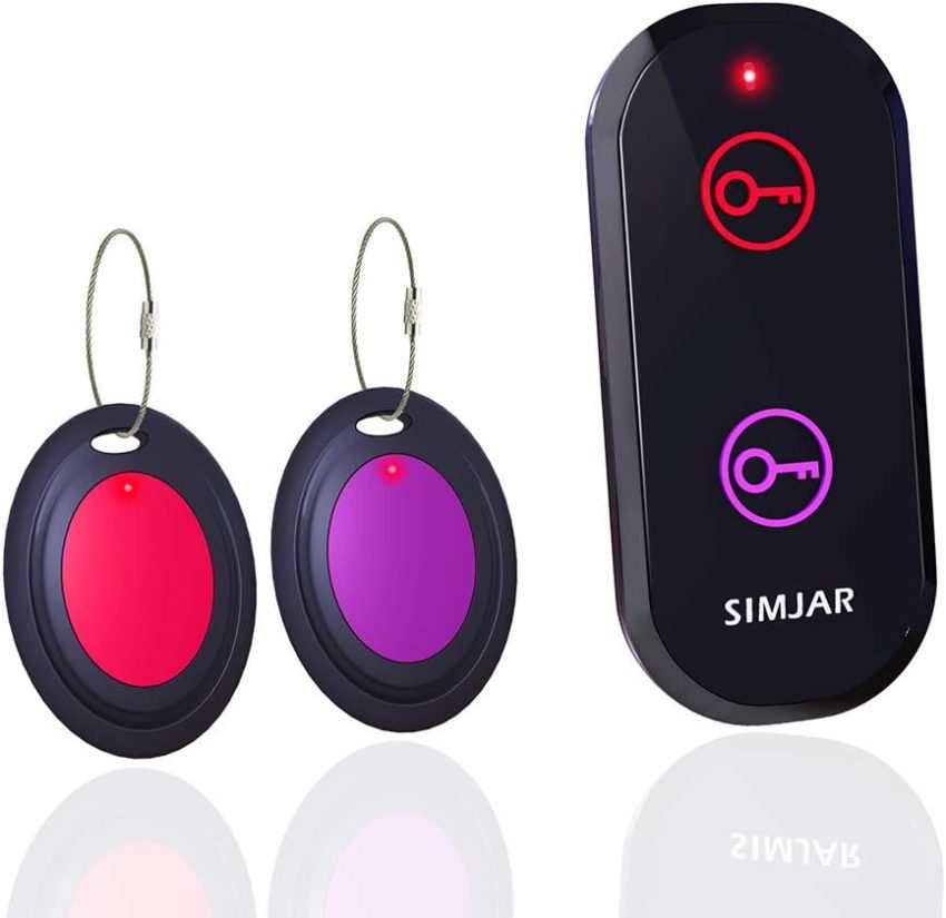 Basic Key Finder with 2 Receivers & 1 Remote, Simjar Wireless Remote ...