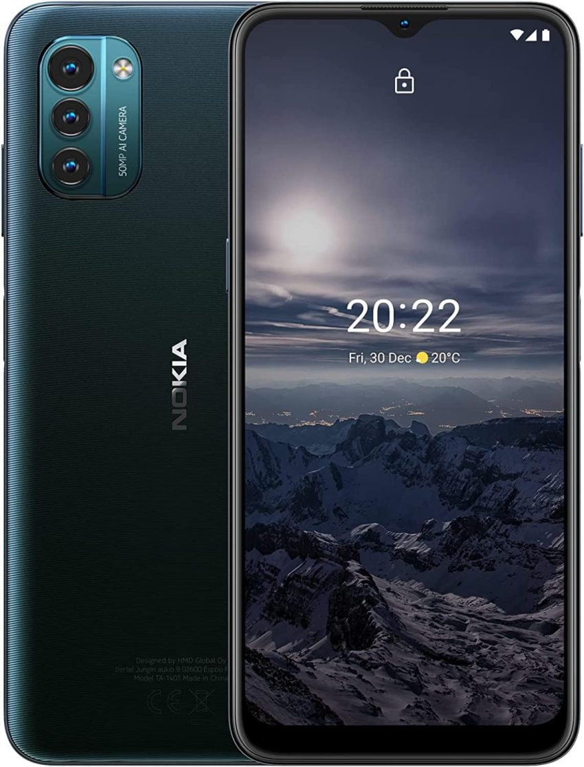 Nokia G21 Smartphone 64GB, 4GB RAM, Dual Sim, Blue Fiche Technique et ...