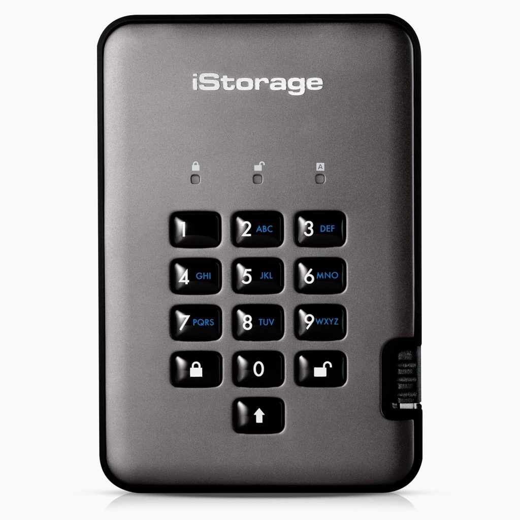 iStorage diskAshur PRO2 HDD 1TB Secure Hard Drive - FIPS Level 2 ...